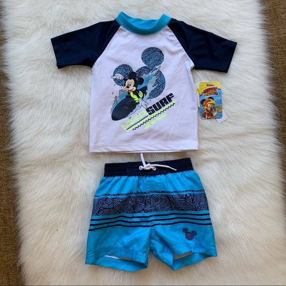 Disney | Swim | Mickey Mouse 2 Piece Swim Set | Poshmark